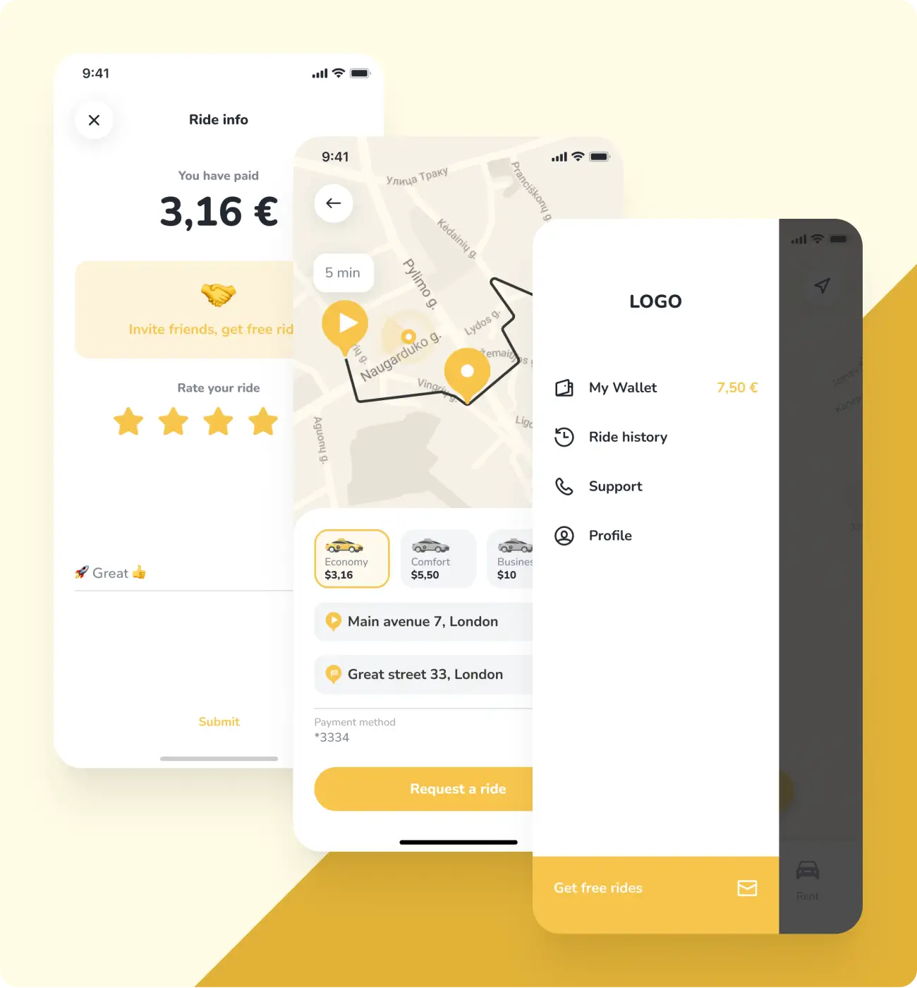 ATOM | Use cases | Ride-hailing software
